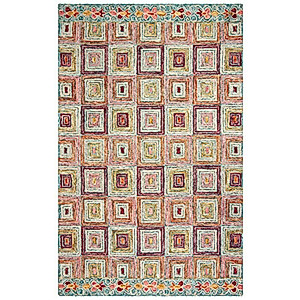 Safavieh Aspen Collection 2' x 3' Pink/Gold APN270U Handmade Boho Wool Area Rug