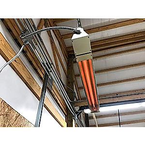 Fostoria TPI Corporation, OCH-46-120V-CE, OCH Quartz Tube Electric Indoor/Outdoor Infrared Heater, 48in lg., Steel, 120 Volts, 1500-Watts, Includes Cord and Plug, Powder Coated Brown,46" x 6" x 6.5"