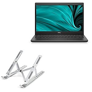 BoxWave Stand and Mount Compatible with Dell Latitude 3420 - Compact QuickSwitch Laptop Stand, Portable, Multi Angle Viewing Stand for Dell Latitude 3420 - Metallic Silver