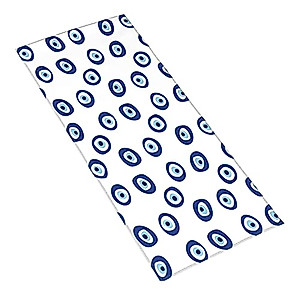 BULEJA Skin-Friendly Absorbent Towel Highly Absorbent, Bathroom Towels, Super Soft Towel, Evil Eyes Hand Towel Luxury Towels for Bathroom,Premium Quality Perfect for Daily Use -12x27.5 inch
