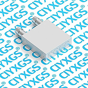 Clyxgs Aluminum Water Cooling Block,Liquid Cold Water Plate Heat Sink Water-Cooled Exchanger Head semiconductor Refrigeration Sheet CPU Graphics Radiator Heatsink Endothermic Head (40 x 40 x 12mm)2pcs
