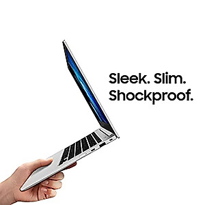 SAMSUNG Galaxy Book Go Laptop PC Computer Qualcomm 7C Pro 4GB Memory 128GB eUFS Storage 18-Hour Battery Compact Light Shockproof WFH Ready WiFi 5, Silver