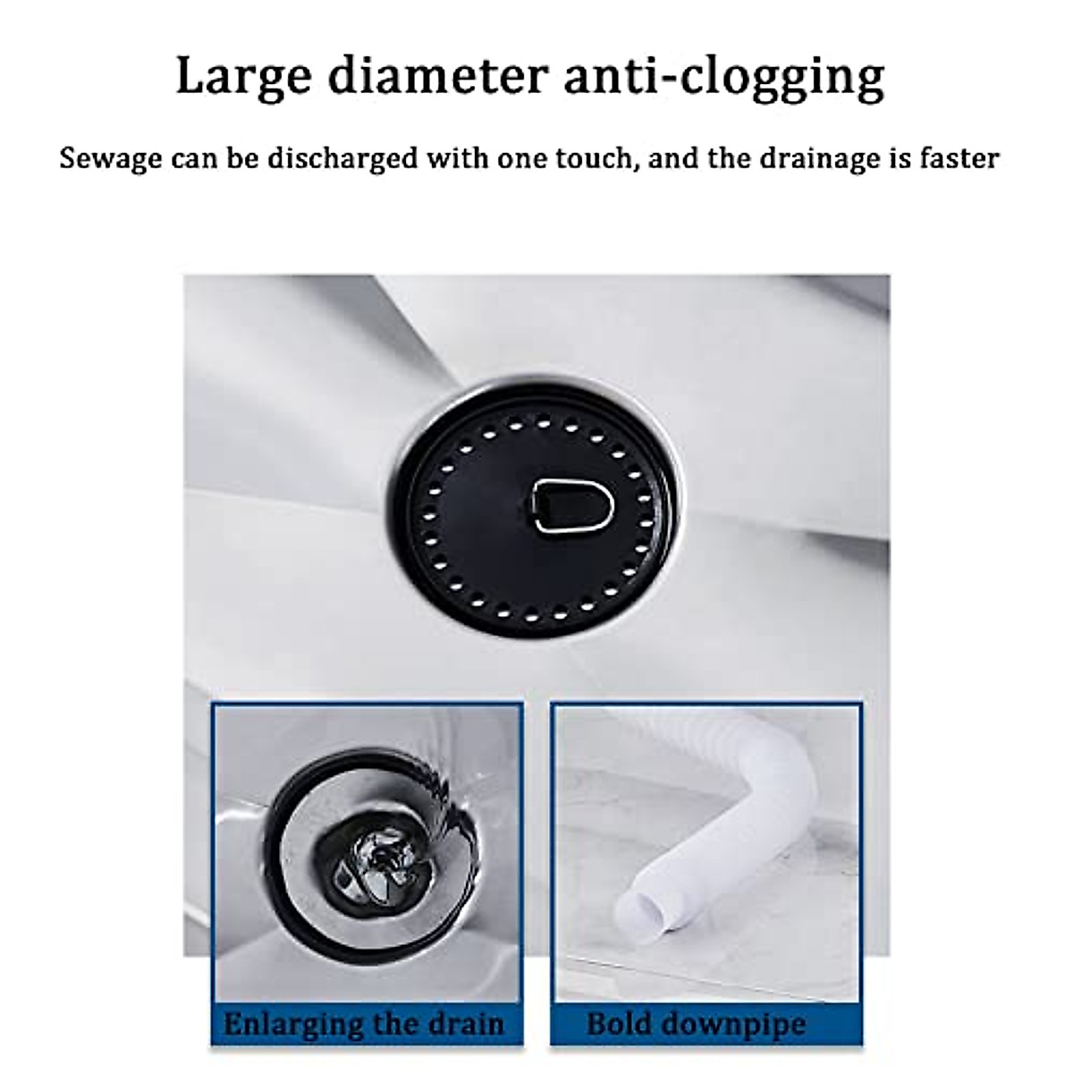 Stainless Steel mop Sink Mobile Commercial Mop Service Basin, FreeStanding Utility Tub Mop Bucket Laundry Room Slop Sink Wash Station, Home Balcony Sink Floor mop Pool,One-Click Drainage