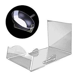 Fenteer Pot pan Display Rack Cookware Stand Clear Tabletop Accessories Shelves Acrylic Kitchen Utensils for Baking Trays Frying Pan Hair Dryer