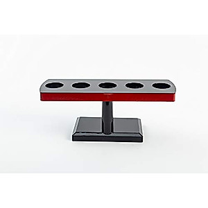 ASIAN HOME Japanese Style Temaki Sushi Roll Holder with Five Compartments Holes, Kitchen Dining Decor Display Stand, Restaurant Supply Serveware (9.4" x 3.25" x 3.6")