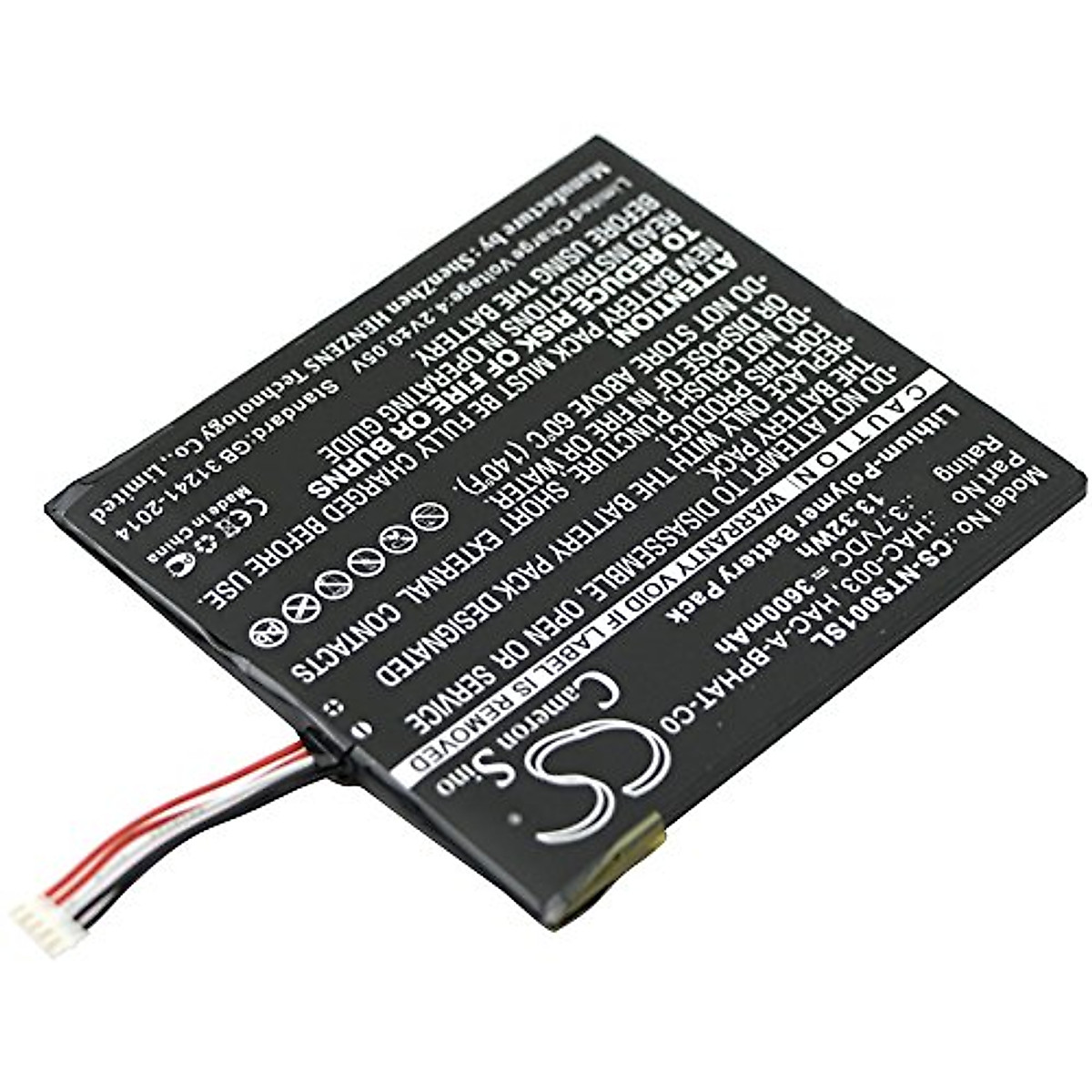 3.7V Battery Compatible with Nintendo HAC-003, HAC-A-BPHAT-C0, HAC-S-JP/EU-C0, Switch HAC-001