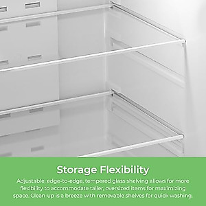 Kenmore 4661352 30" W Top Freezer Refrigerator with Adjustable Glass Shelving, Humidity Control Crispers, Quiet and Energy Efficient Inverter Compressor, White