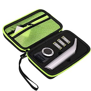 Hard Case for Philips Norelco OneBlade Pro QP6520/70 QP6510/70 QP6530/70 QP6550/70, Hybrid Electric Trimmer and Shaver Travel Case Protective Storage Bag (Only Case)