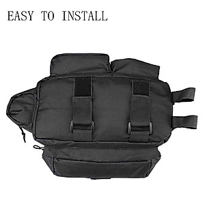 BicycleStore Bike Rear Seat Bag Trunk Bags Bike Panniers Waterproof Cycling Bag Rack 7L Bicycle Accessories Black