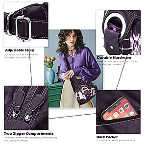 Angel Kiss Purse Women Hobo Handbag Fashion Roomy Crossbody Shoulder Bag Ladies Top Handle Handbag Washed PU Leather