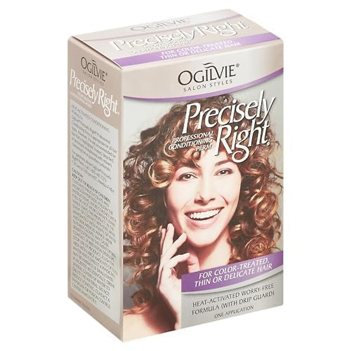 Ogilvie Salon Styles Precisely Right Professional Conditioning Perm Kit - Ideal for Color-Treated, Thin, or Delicate Hair - 1 Application
