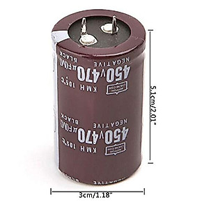 Electric Welder Components 450V 470uF Aluminum Electrolytic Capacitor 30x50mm