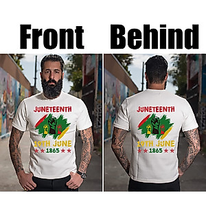 3 Sheets Juneteenth Heat Transfer Vinyl Stickers Juneteenth Decorations Independence Day Iron on Decals Memorial Day Iron on Transfers Patches Supplies for T Shirts Backpack Clothing Hat Pillow