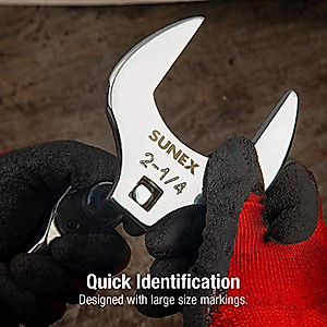 Sunex 9722A 6 Piece 1/2" Dr. Jumbo Crowfoot Set CRV