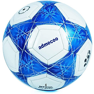 admecoo Light Up Soccer Ball Glow in The Dark Soccer Ball Size 3/4/5 with Needles and Pump Ball for Men Youth and Adult Night Games