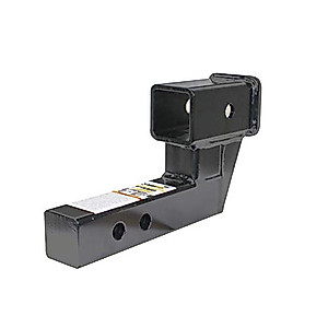 MAXXHAUL 50397 Trailer Hitch Riser for 2 Inch Receivers with 4 Inch Rise/Drop