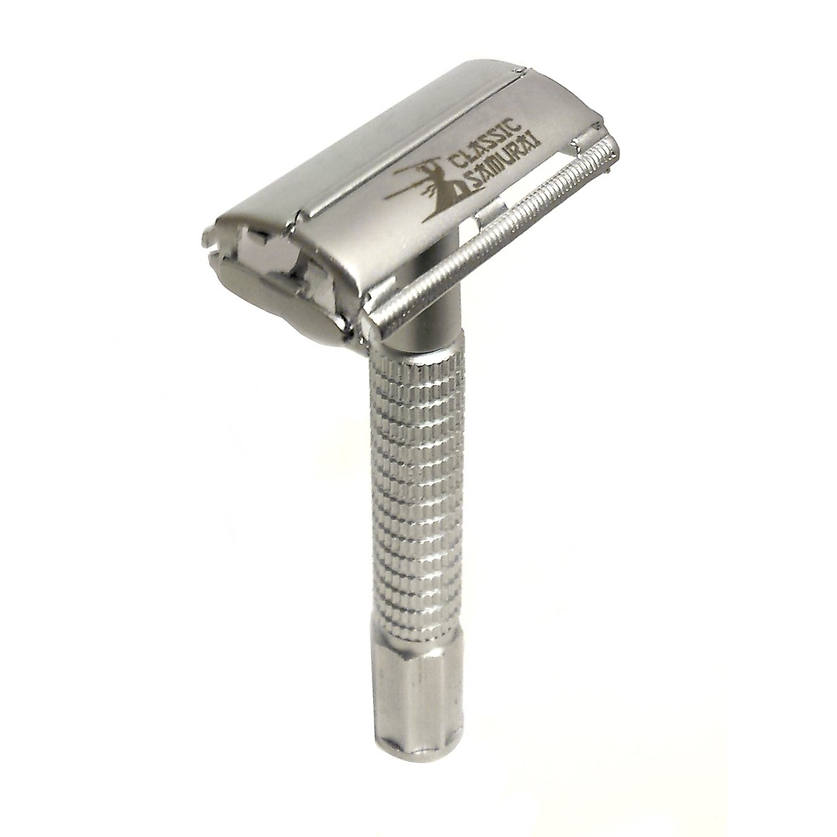 CS-305 Classic Samurai Butterfly Twist to Open Double Edge Safety Razor with 5 Astra Superior Platinum Double Edge Safety Razor Blades (+5 Astra)