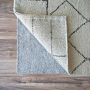 RUGPADUSA - Basics - 2'6" x 9' - 1/4" Thick - Felt + Rubber - Non-Slip Rug Pad - Cushioning Felt for Added Comfort - Safe for All Floors and Finishes