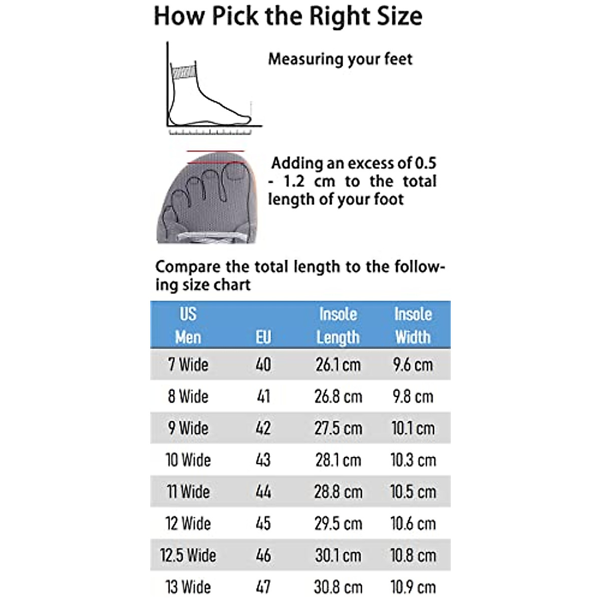 WHITIN Men's Extra Wide Width Fashion Barefoot Sneakers Zero Drop Sole W81 Size 11W Minimus Weightlifting Minimalist Tennis Shoes Walking All Black 44