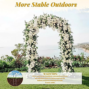 Fogein Wedding Arch Backdrop Stand, 6 FT Square Metal Arch Backdrop Stand for Wedding Ceremony Photo Booth, Outdoor Indoor Birthday Party, Garden Floral Balloon Arch Decoration(Gold)