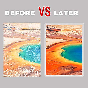 Inkuway 60 Pack Thermal Laminating Sheets Letter Size 9x11.5 for Sealed 8.5x11 Documents 4mil Thickness (9"x11.5x60)