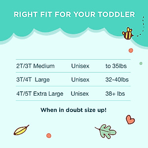 Seventh Generation Baby & Toddler Training Pants, Free & Clear, Large Size 3T-4T 32-40lbs, 22ct