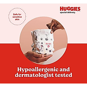 Huggies Special Delivery Hypoallergenic Baby Diapers Size 1 (up to 14 lbs), 72 Ct, Fragrance Free, Safe for Sensitive Skin