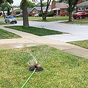 VIVOSUN Garden Sprinkler for Yard with 360 Degree Rotation, Lawn Auto Irrigation System Garden Water Sprinklers with Hose Quick Connect Adapter for Lawn, Plants, Garden Hose Sprinklers Heavy Duty