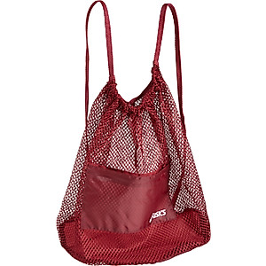 ASICS Mesh Backpack, Color:Cardinal, All