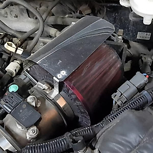 AICEL Air Filter Wrap, 2 Pcs Universal Auto Cold Air Filter Protective Dustproof Cover, Automotive Air Cleaner Waterproof Rain Sock Wrap for High Flow Air Intake Filters, Car Accessories (Large)