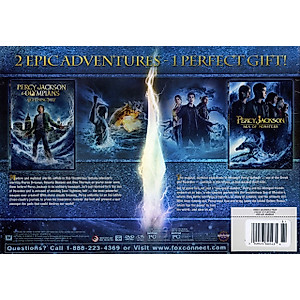 PERCY JACKSON Naughty VS. Nice 2-pack DVD Set (Both DVD Movies Togther - Lightning Thief and Sea of Monster) Logan Lerman