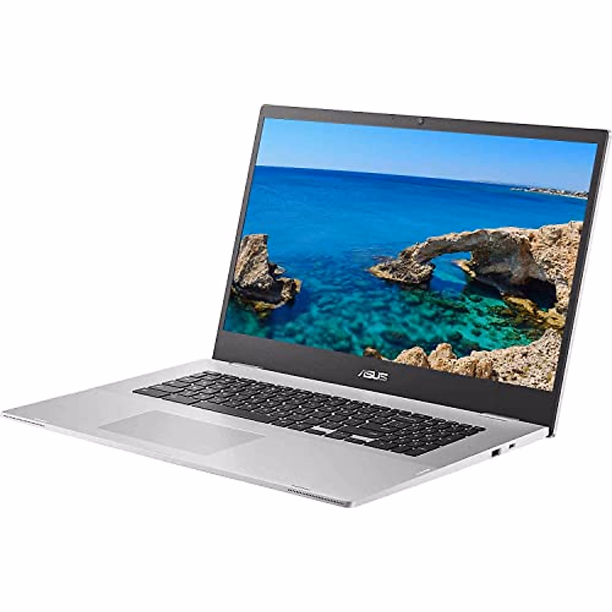ASUS 2022 Chromebook 17.3 Inch FHD Laptop, Intel Celeron N4500 Up to 2.8Ghz, 4GB DDR4 RAM, 128GB Storage, USB C, Wifi6, 17hours Battery Life, Bluetooth5.2, Webcam, Chrome OS