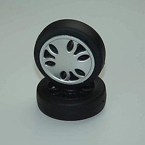 Miayaya Suitcase Wheels Replacement 360 Spinner 50x15mm Kits Luggage Travel Wheel Double Accessories Universal Rubber Swivel Trolley Casters Bearings Repair Tools Set Rotating Flexible Quietness 2Pack