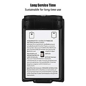 Battery Cover, Shell Case Cover Kit Anti-Abrasion Oil Injection Process Easy to Install for Game Console Controller(Black)