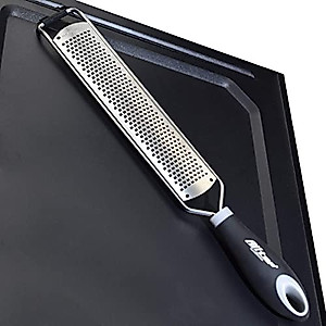 ALLTOP Lemon Zester, Hand-held Stainless Steel Food Grater,Pro Kitchen Tool for Cheese Parmesan Vegetable Ginger Garlic Nutmeg Citrus Lime Orange Chocolate Fruit - Fine Shredder