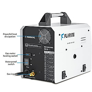 Welder FLARING MIG TIG Welder Welding Machine Stick Flux Core Aluminum Welders 110/220 Volts with Gas Multiprocess Portable