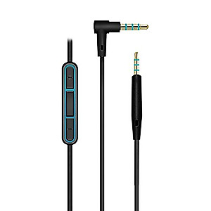 2.5mm to 3.5mm Audio Cable Inline Mic Remote Control Cord Compatible with Bose QuietComfort 25/35/QC25/QC35 Bose Oe2 oe2i Soundtrue Headphones