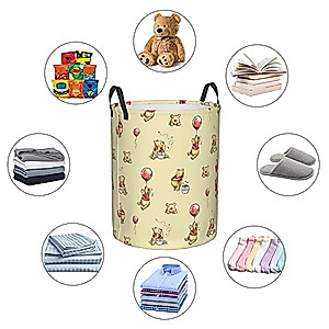 QHMY Laundry Hamper Laundry Baskets Laundry Bags Waterproof Foldable with Handles Large Round Storage Bags 38/62L Family/Kids/Bathroom/Bedroom/Dorm Black