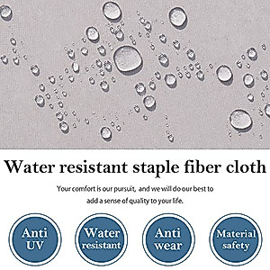 VIXLON Outdoor Patio Cushions Replacement Covers for Wicker Rattan Patio Furniture Conversation Set Outdoor Cushion Covers with Zipper Fit (Grey (Only Cover), 14 Piece Sets)