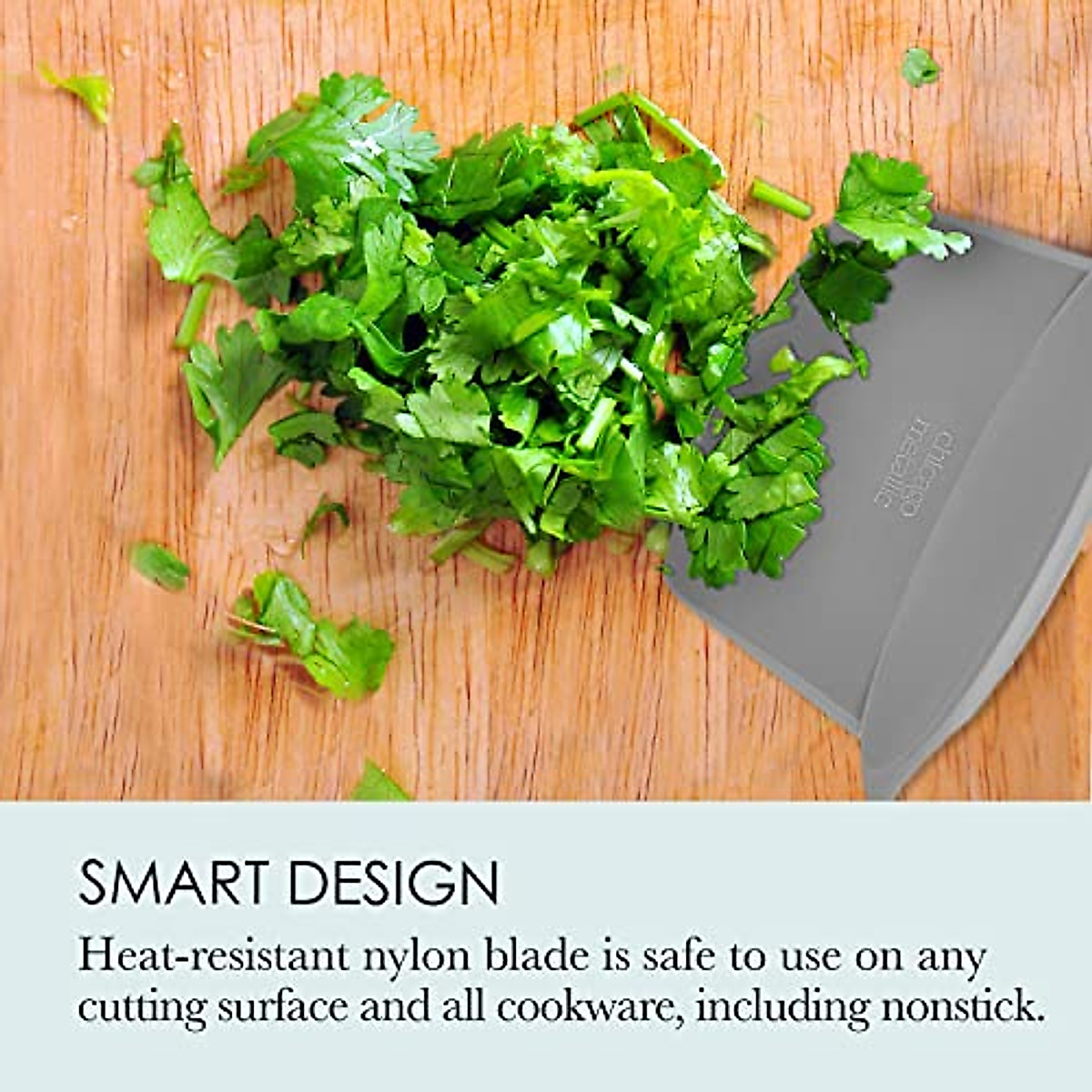 Chicago Metallic Non-Stick Bakeware-Safe Mezzaluna, 6.5-Inch-by-3.5-Inch