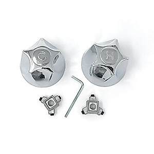 MI MADOL Imports, LLC MADOL Universal Handles with 2" Large Cavity [2233] Shower Replacement Handle Kit Easy Installation/Manerales para Regaderas Universales Caben en Todo tipo de Grifos