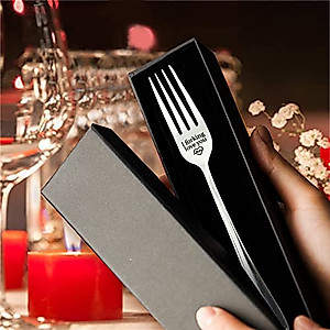 VICKHU I love you gifts for boyfriend girlfriend dad mom, I f o r k ing love you funny engraved forks,mothers day/fathers day/Christmas gifts/valentines day gifts(love you)