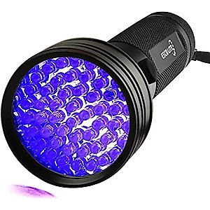 Escolite UV Flashlight Black Light 51 LED 395 nM Ultraviolet Blacklight Flashlite for Pet Urine Detection,Dry Stains,Bed Bug,Scorpion,Dog/Cat Urine Light Detector Matching with Pet Odor Eliminator