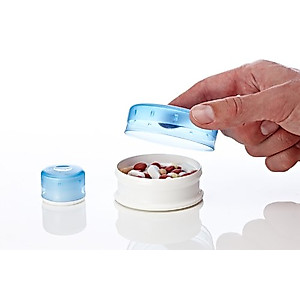 humangear GoTubb | Hard Container | Easy Open | Food-Safe Material, Clear/Green/Blue, Small