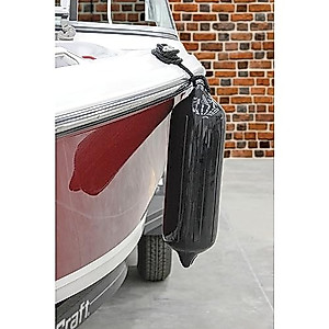 Extreme Max 3006.7384 BoatTector Inflatable Fender Value 4-Pack - 6.5" x 22", Black