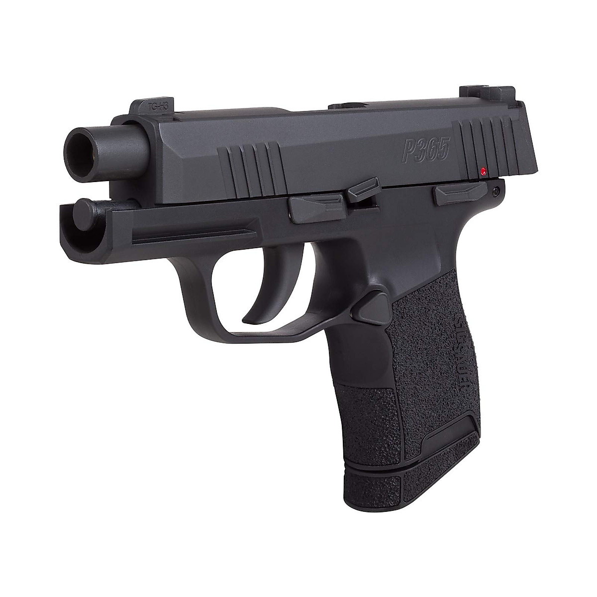 Sig Sauer P365 BB Blowback Air Pistol with CO2 12 Gram (5 Pack) and Pack of 100 Airgun .177/4.5mm Steel BBS Bundle