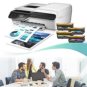 GREENBOX Remanufactured 654A Toner Cartridges Replacement for HP 654A 654X CF330A CF331A CF332A CF333A Color Enterprise M680z M651n M651dn M651xh MFP M680f M680dn Printer (15,000 Pages, KCMY, 4PK)