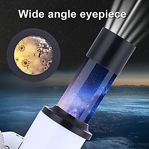 Woehrsh Compound Monocular Microscope 200-2000X Magnification, Fill Light and Carrier Table Bio Microscope for Adults and Students, Includes Cell Phone Holder and Prepared Microscopes Slides…