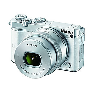 Nikon 1 J5 Mirrorless Digital Camera w/ 10-30mm PD-ZOOM Lens (White)