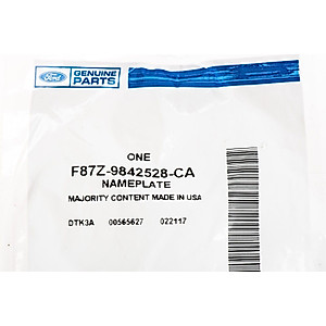 Ford F87Z-9842528-CA - NAME PLATE - SELF-AD